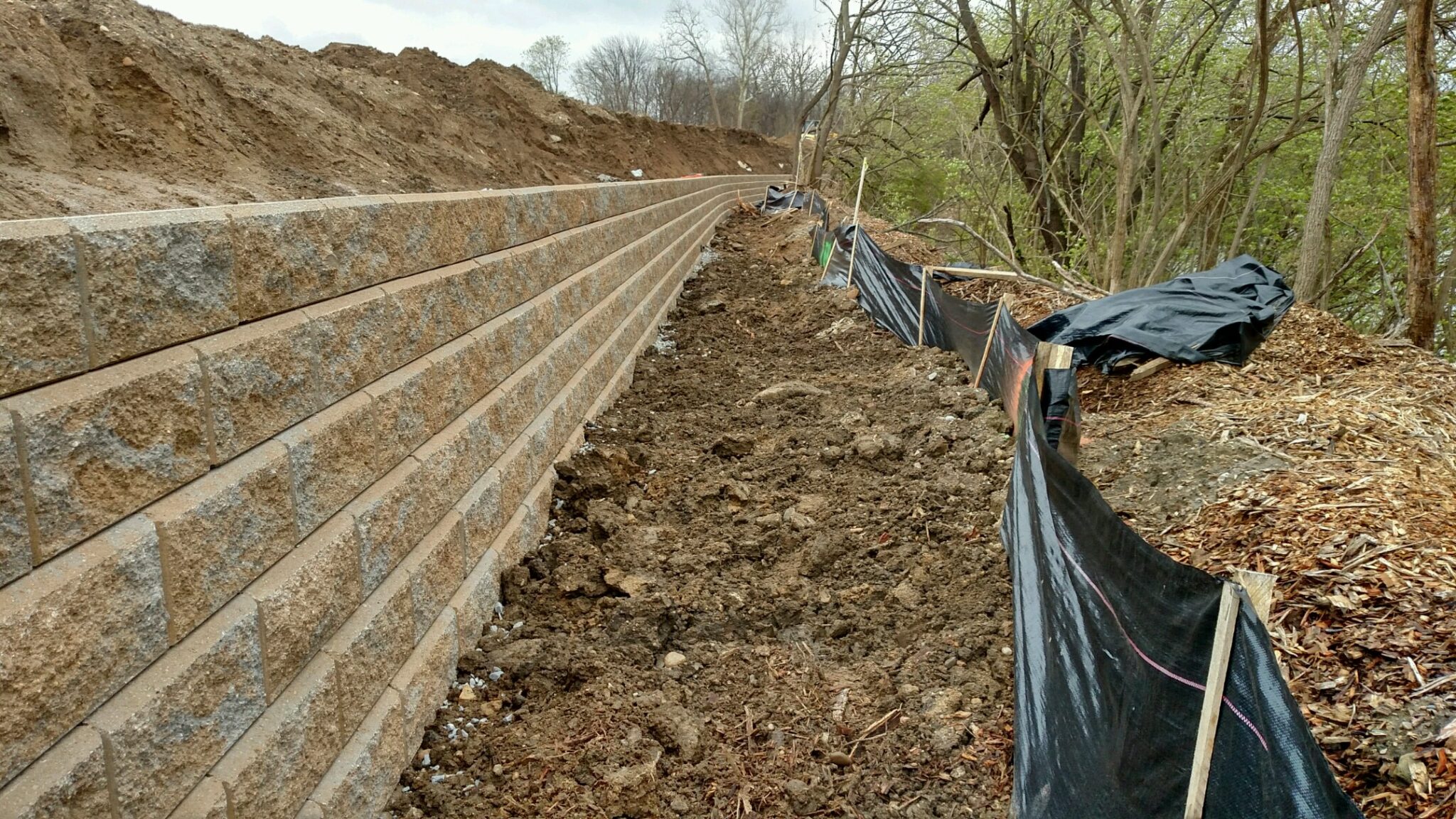 Ruble Outdoor Concepts Builds 865 ft. Retaining Wall for Crawfordsville ...